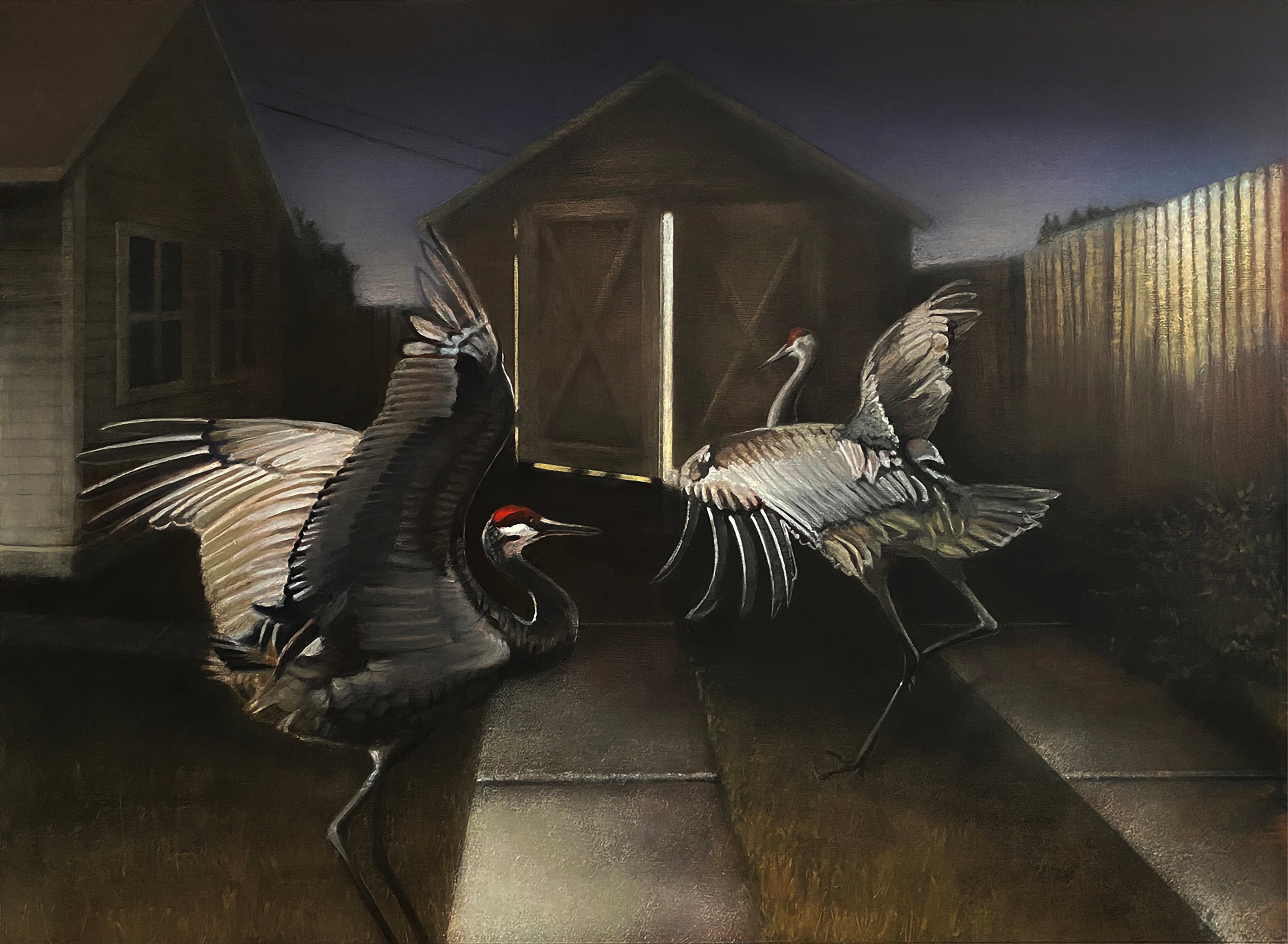Incandescence (Garage Cranes): Original Artwork by Bruce Dean ...